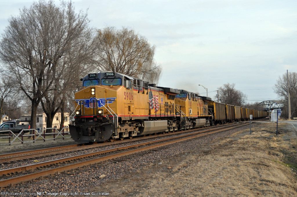 Union Pacific Coal Drag Entering Dupo Yard